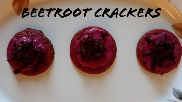 Beetroot Crackers Recipe - nams corner