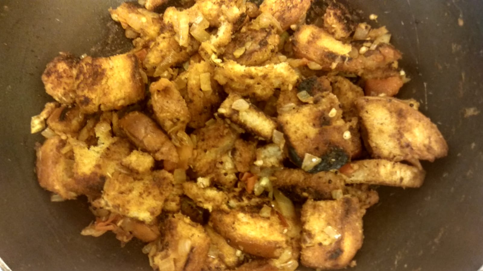 Bread Masala | Simple Bread Masala - nams corner