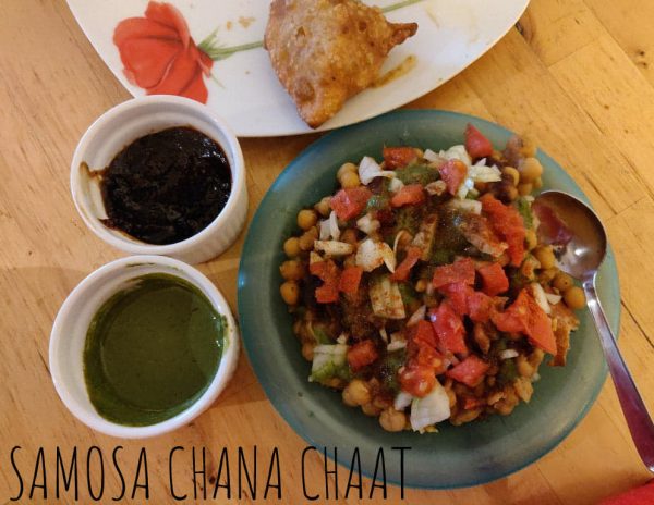 Samosa Chana Chaat | Samosa Chaat - nams corner