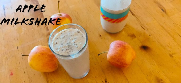 Apple Milkshake | How to make apple milkshake - nams corner