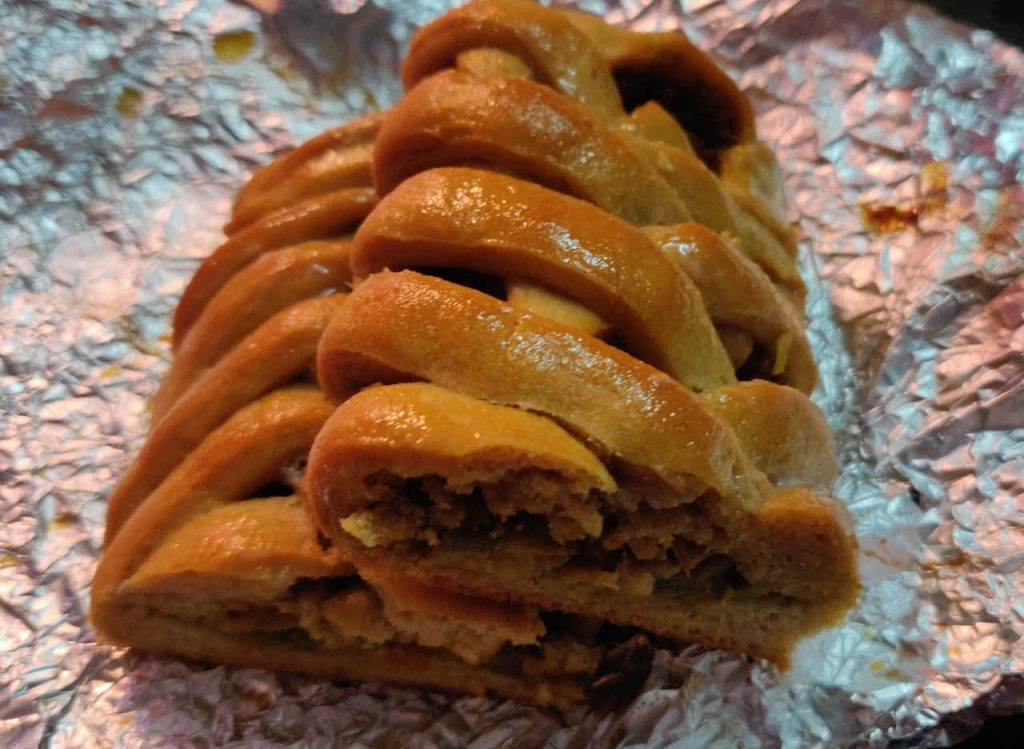 Stuffed Braided Bread | Whole Wheat Vegetable stuffed braided bread ...