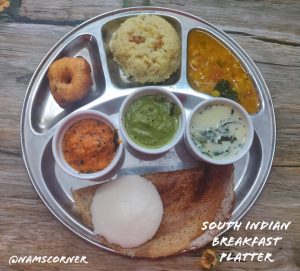 South Indian Breakfast Platter | Mini Tiffin Menu - nams corner