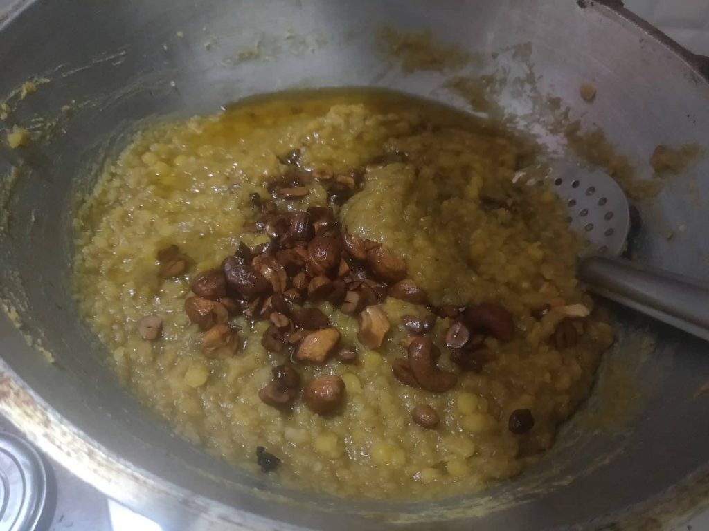 Hyagreeva Maddi Recipe | Hyagriva maddi | Chana Dal Halwa - nams corner
