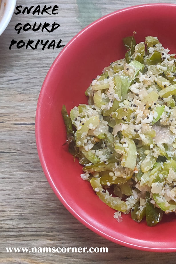 Pudalangai Poriyal Recipe | Snake Gourd Poriyal - Navirundu