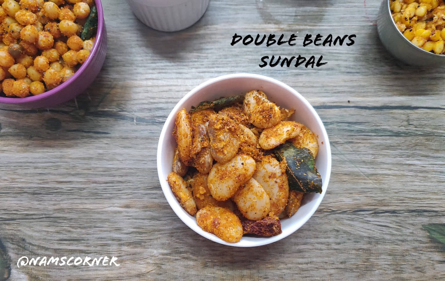 Double Beans Sundal Recipe | Double Beans Masala Sundal - nams corner