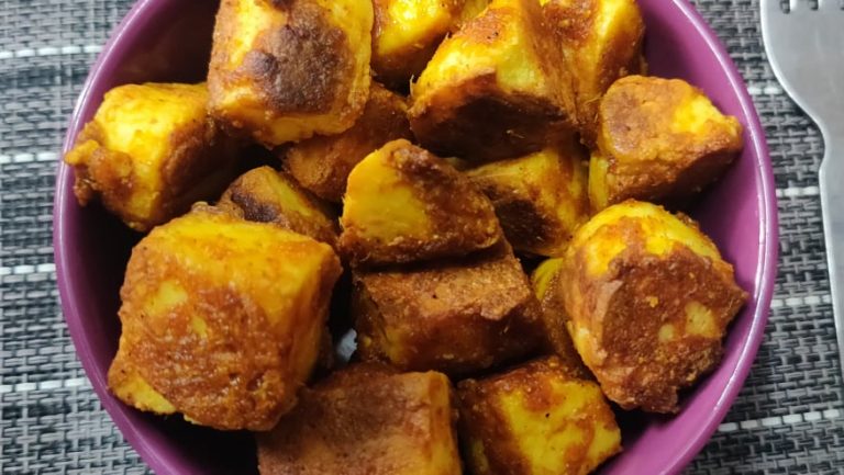 Shallow fried Paneer Recipe | Easy Paneer fry - nams corner