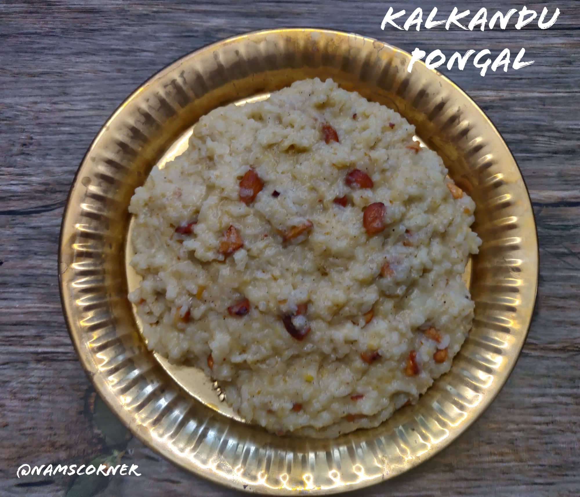 Kalkandu Pongal Recipe | Rock Sugar Candy Pongal | Kalkandu sadam ...