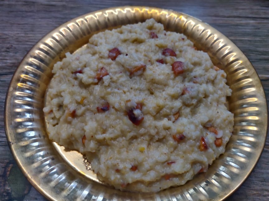 Kalkandu Pongal Recipe | Rock Sugar Candy Pongal | Kalkandu sadam ...