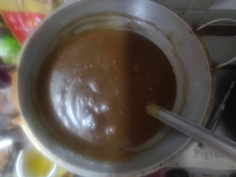 Kalu Dodol Recipe | Srilankan Dodol Recipe - nams corner