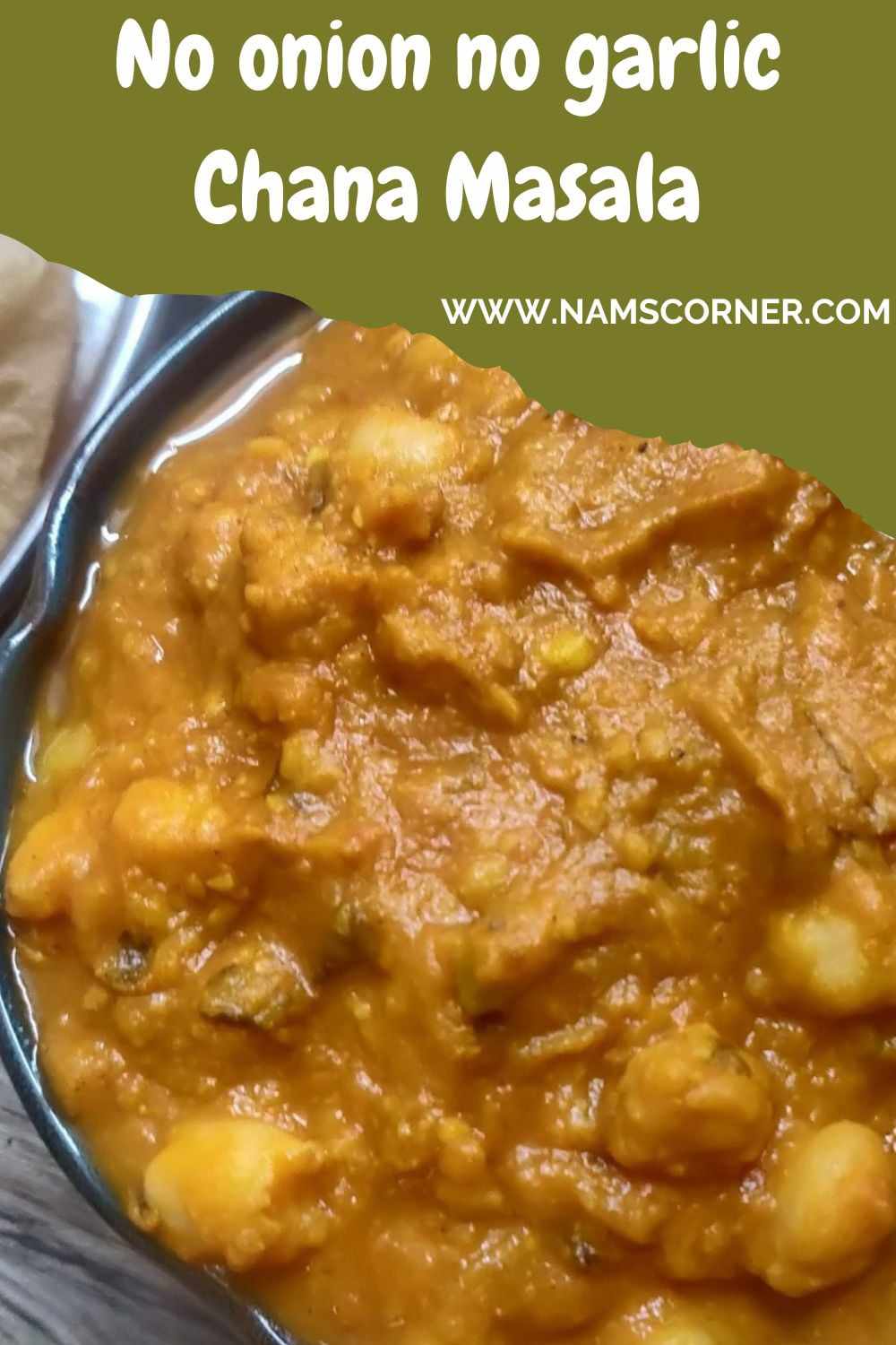 No Onion No Garlic Chana Masala | Chole Masala Recipe - Navirundu